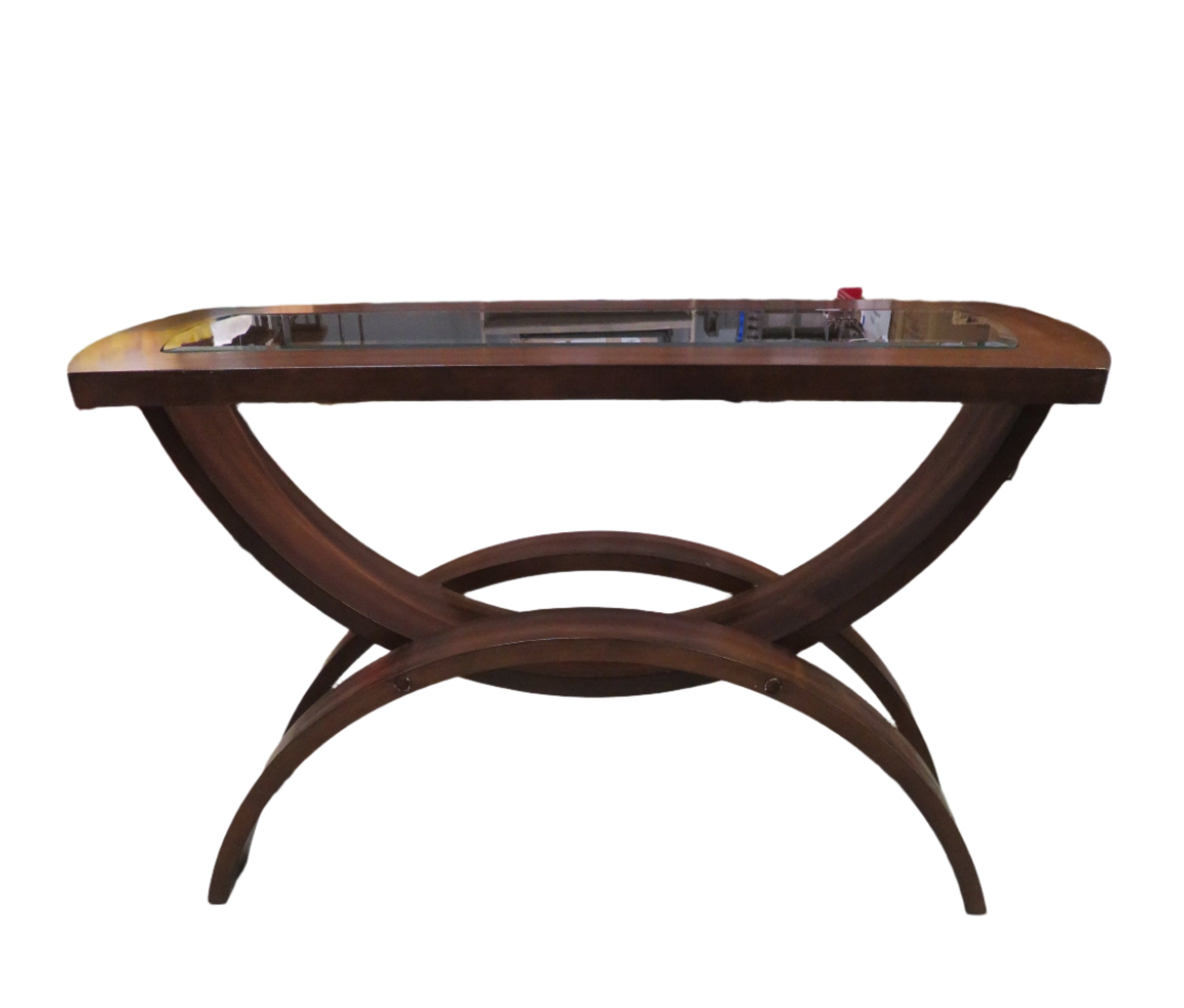 Console Table with Glass Insert – Habitat ReStore GTA