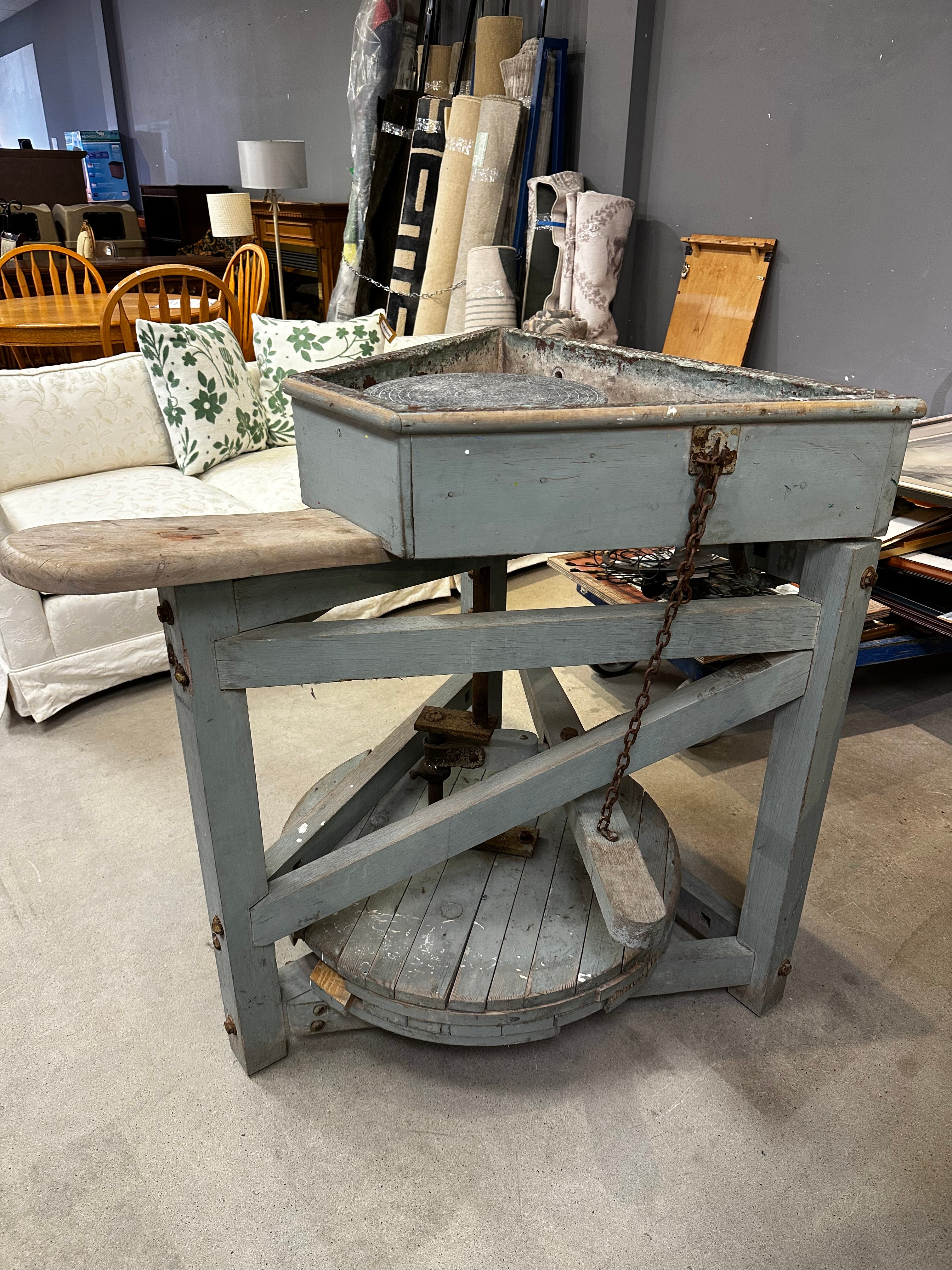 Leach Treadle Wheel (Antique Potter's Wheel) – Habitat ReStore GTA