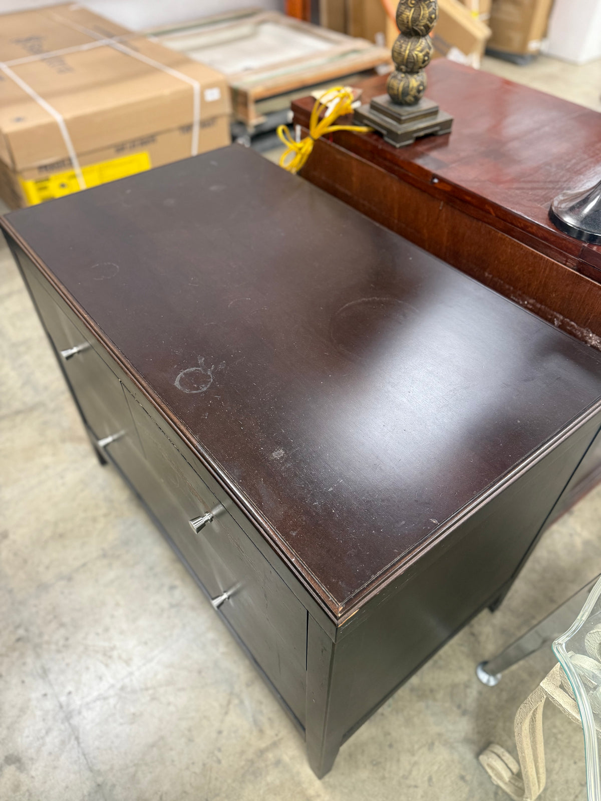 Small Dark Mahogany Brown 3 Drawer Dressers – Habitat ReStore GTA