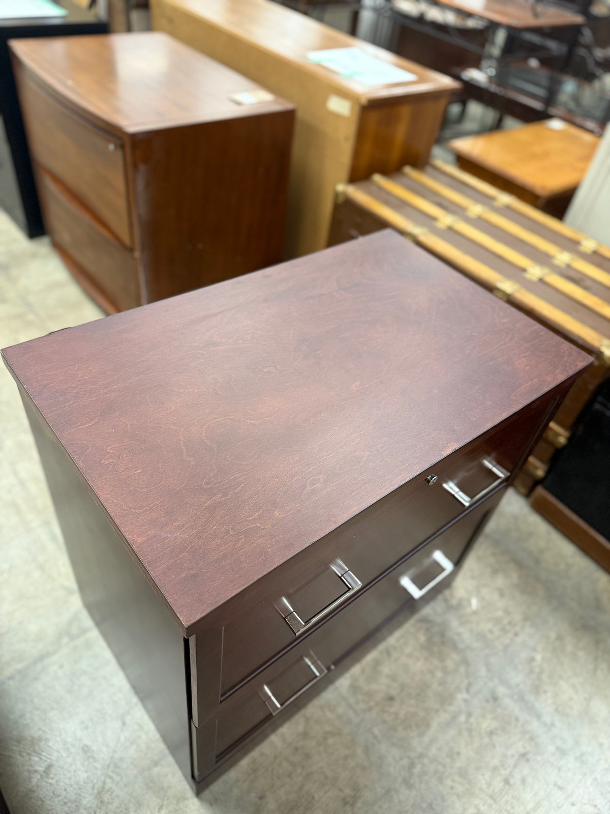 Mahogany Brown Office Lateral Filing Cabinet – Habitat ReStore GTA