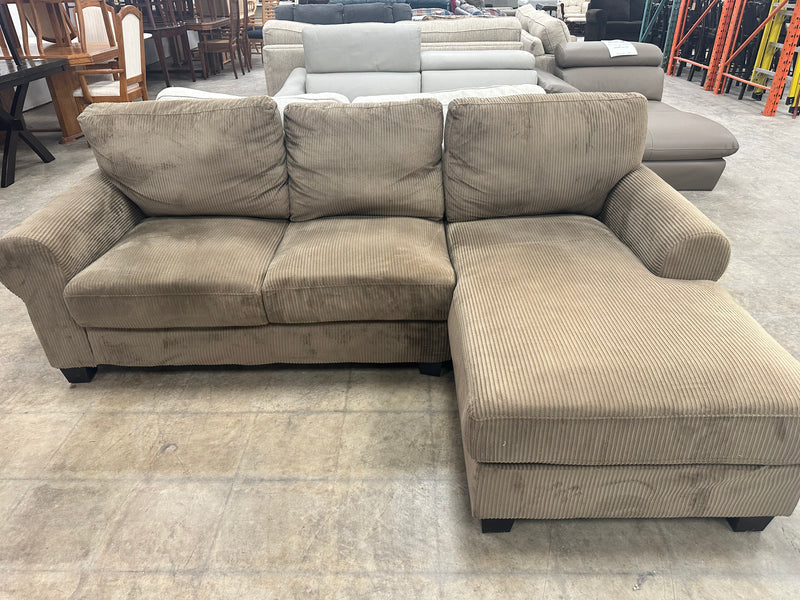 Olive Corduroy 2 - Piece Sectional Sofa – Habitat ReStore GTA