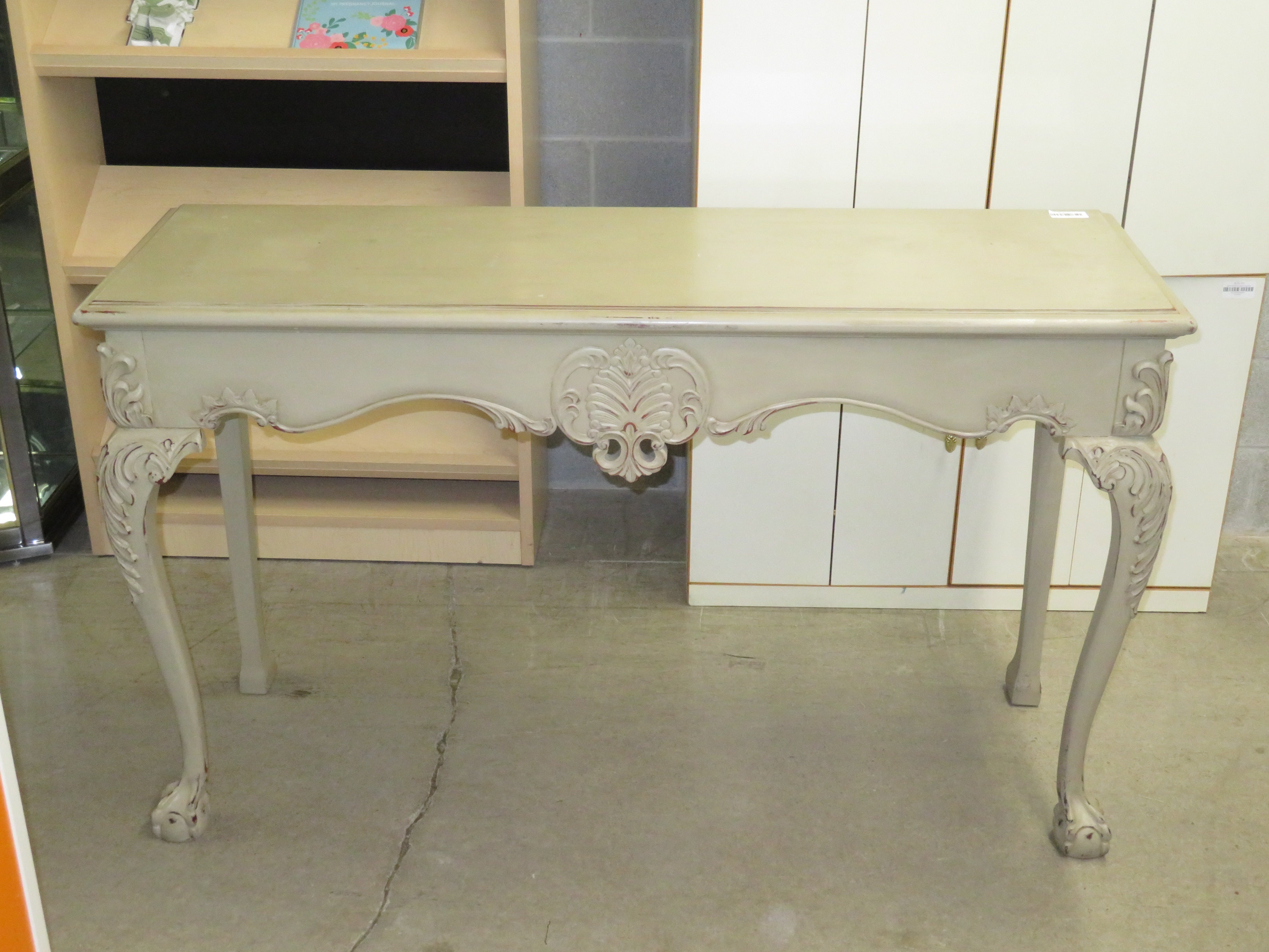 Off White Wood Painted Console Table – Habitat ReStore GTA