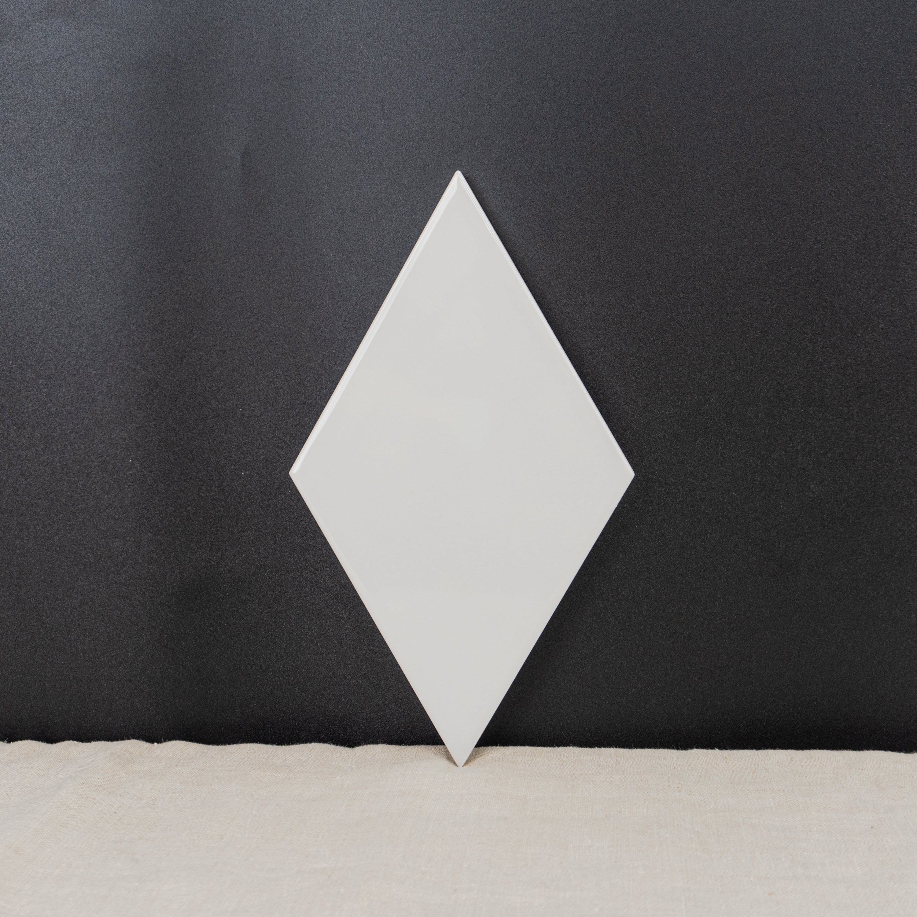 6" x 10" Light Grey Rhombus Ceramic Wall Tile 50 pcs (9.5 sq ft/box) 5 ...