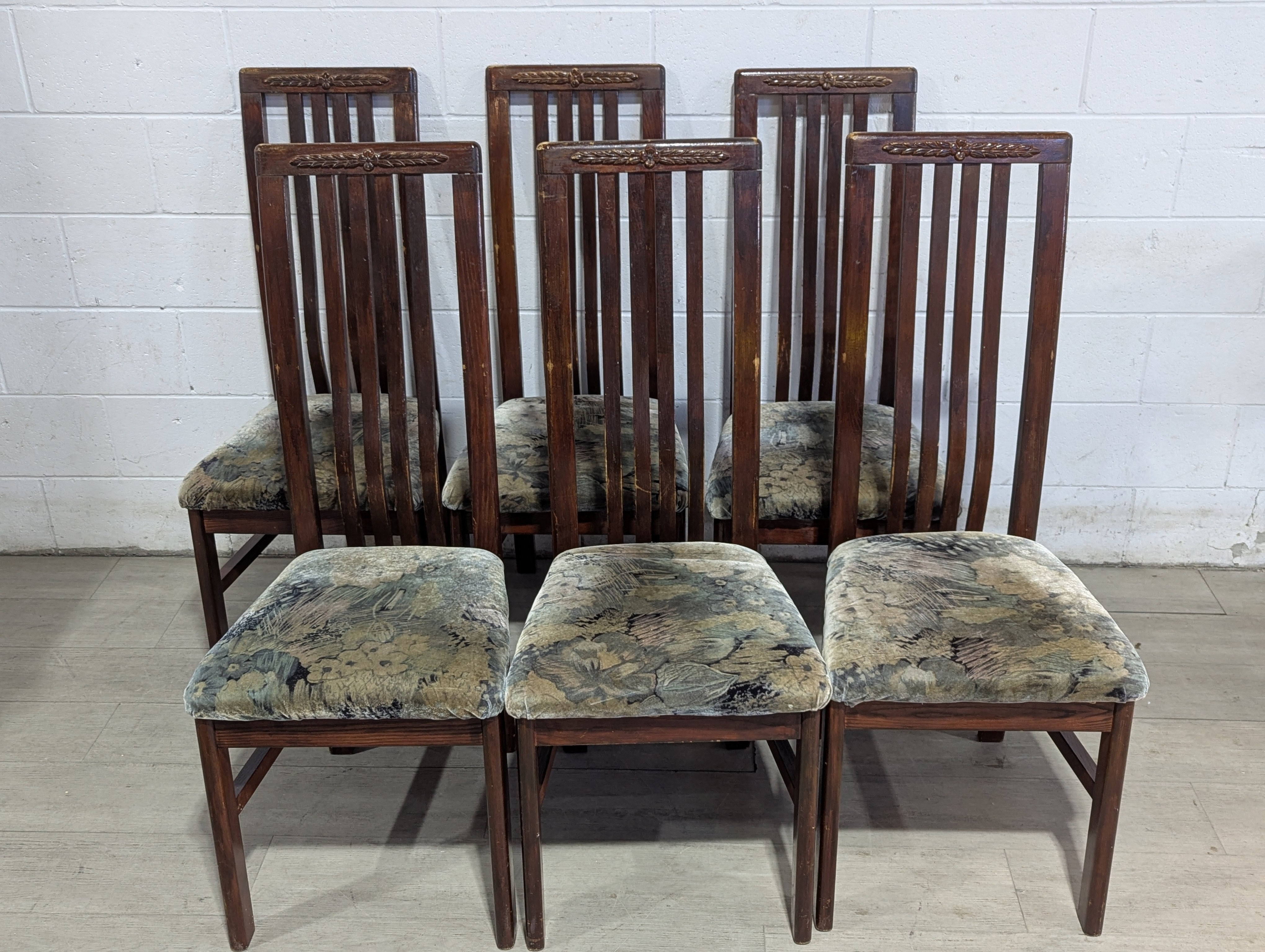 Set of 6 Contemporary Antique Stain Dining Chairs – Habitat ReStore GTA