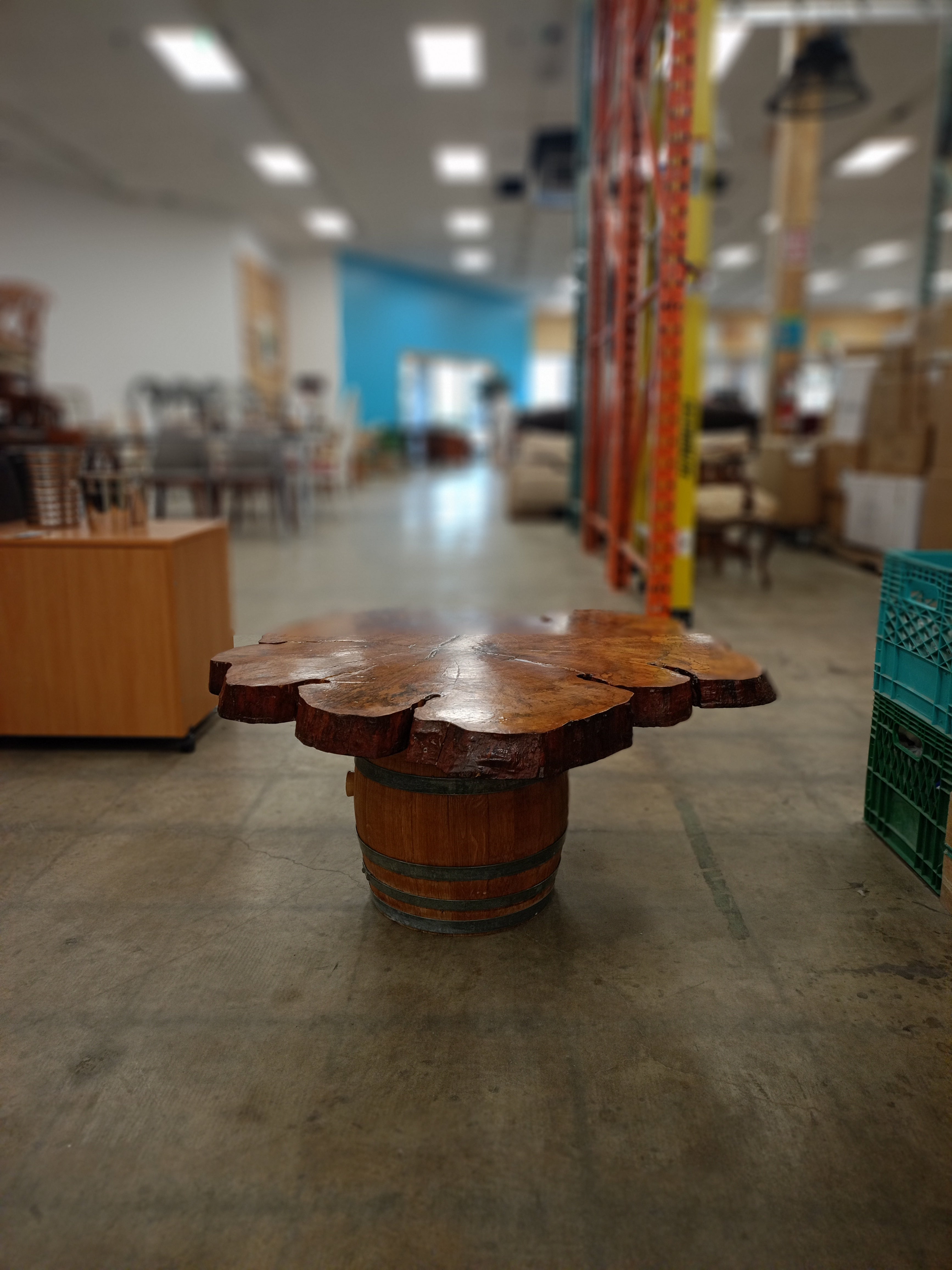 Rustic Cypress Tree Slab Coffee Table – Habitat ReStore GTA